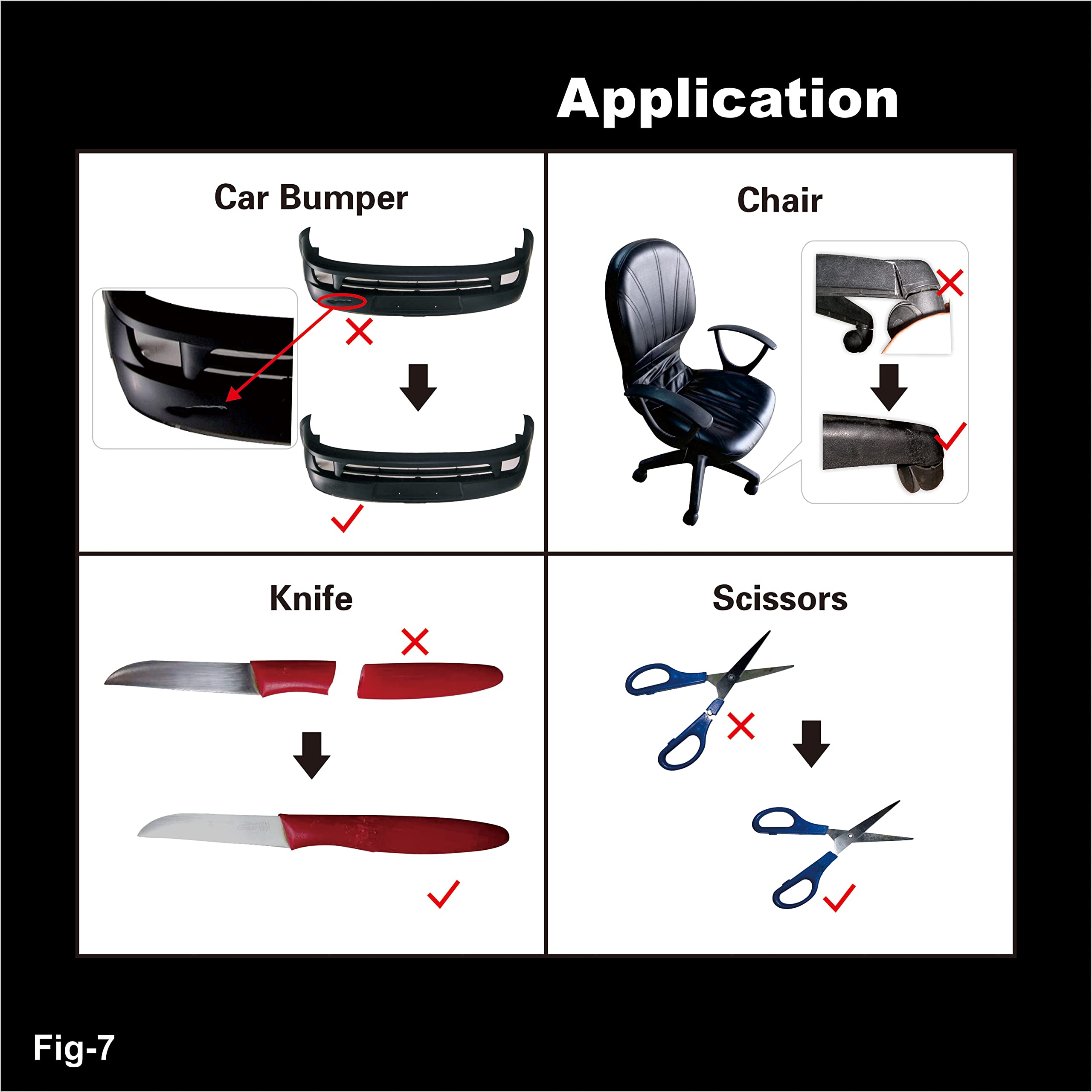 BOSJOB 110W Plastic Welder Kit with Patterned Spatula and 4 Types of Hot Staples for Car Bumper Repair and Kayak, Thin Plastic and All Kinds of Cracks and Holes.