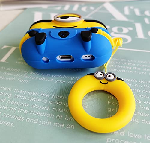 Compatible with Airpods Pro 2nd Generation Case 2022, Cute Case for Air Pods Pro 2 Cartoon, Kawaii Soft Silicone Protective Cover for New Apple Air pod Pro2 Case for Men Women Keychain (One Eye)