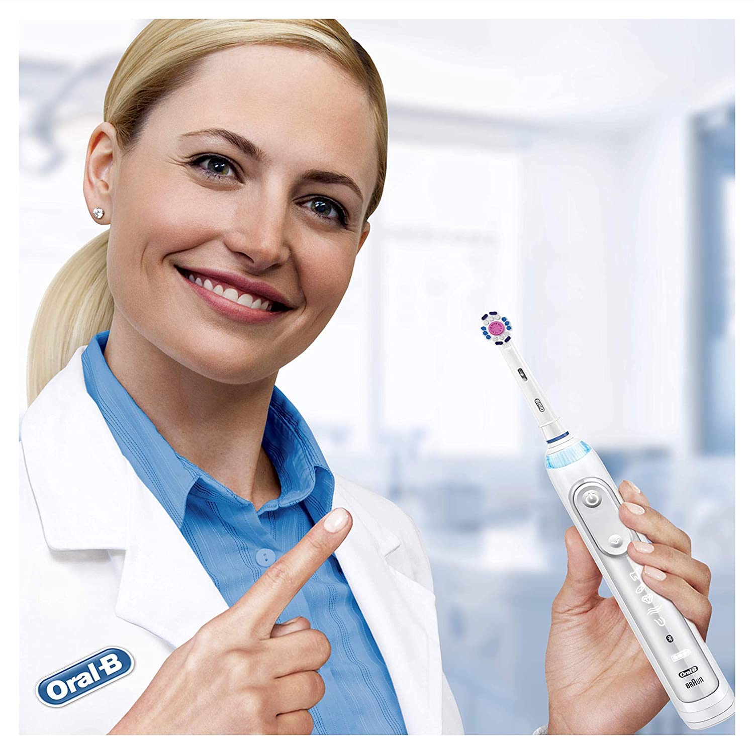 Oral-B Genuine 3D White Replacement Toothbrush Heads, Refills for Electric Toothbrush, Polishes to Remove Stains for Whiter Teeth, Pack of 4