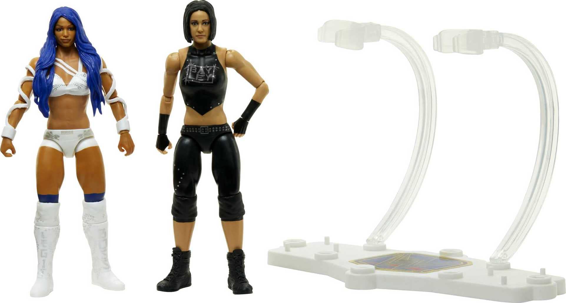 Mattel WWE Sasha Banks vs Bayley Championship Showdown 2-Pack 6-inch Action Figures Monday Night RAW Battle Pack for Ages 6 Years Old & Up