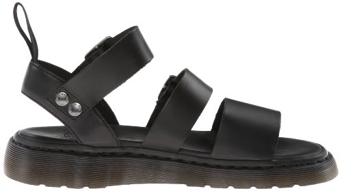 Dr. Martens mens Gryphon Gladiator Sandal, Black, 10-10.5 US