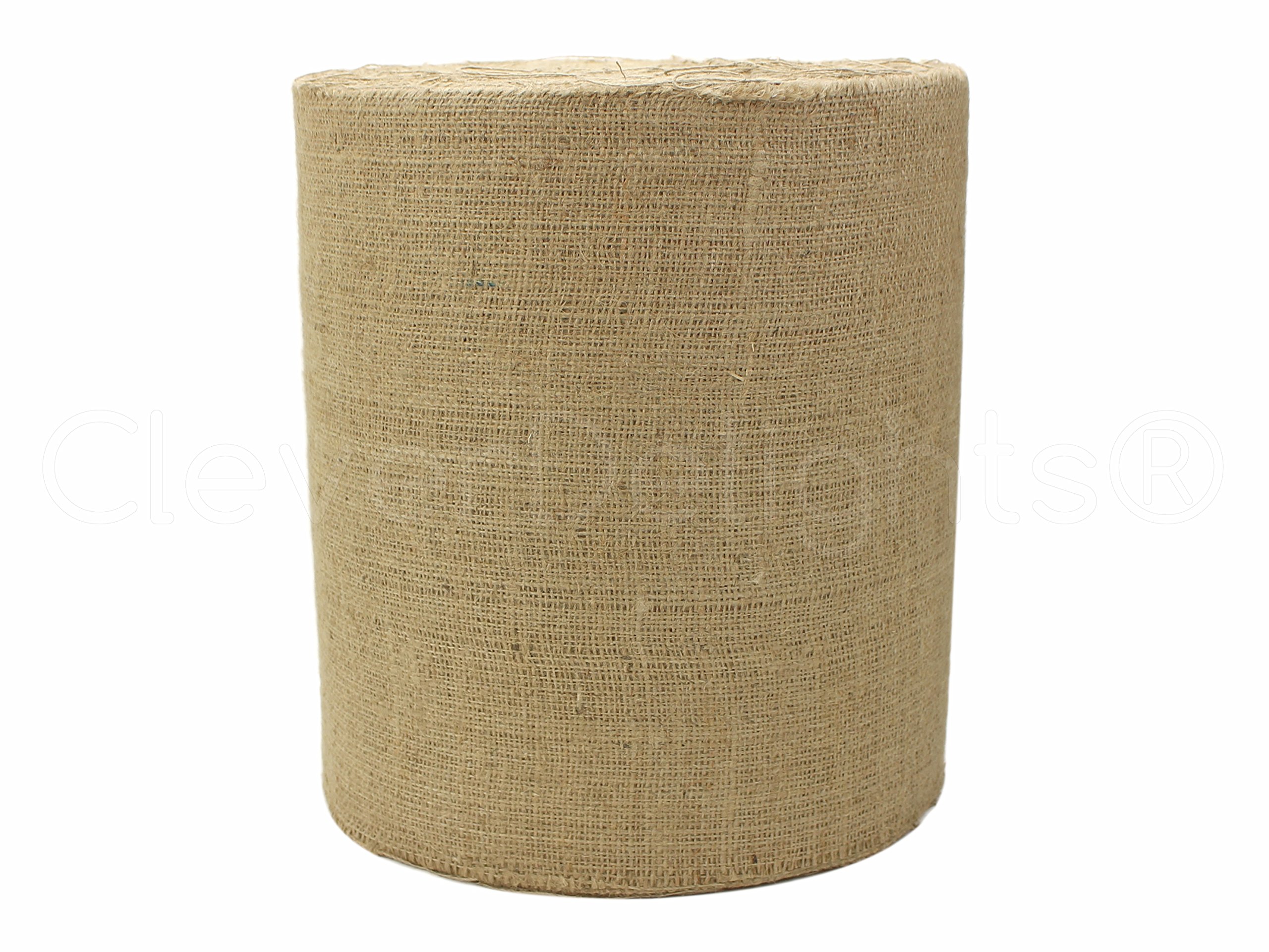 CleverDelights 12" Natural Burlap - Industrial Grade - 100 Yard Roll - 12 Inch Tight-Weave Jute Burlap Fabric - 12 Inch