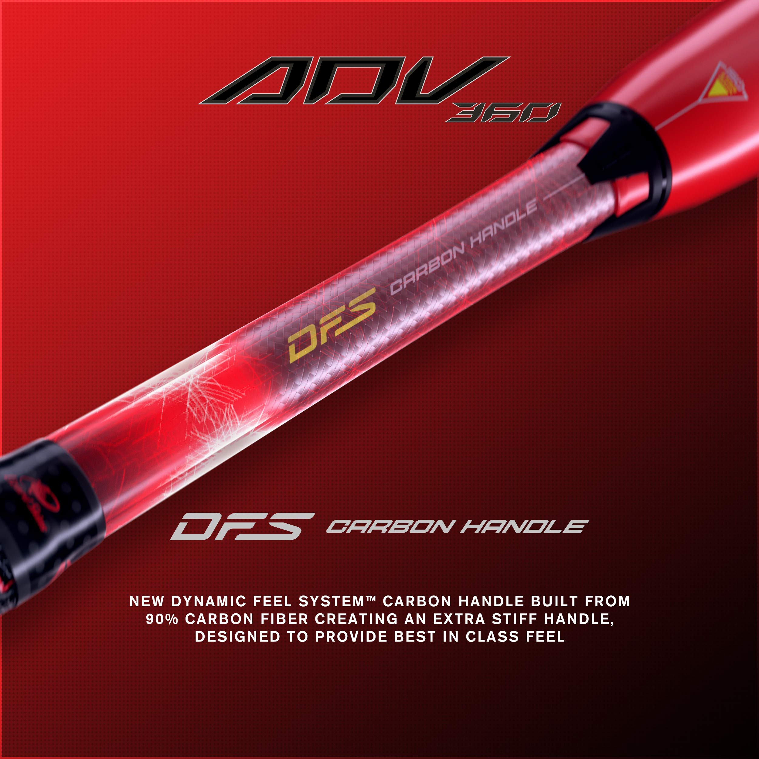 EASTON ADV 360 -10 USA Baseball Bat, 2 5/8 Barrel, 28/18, YBB20ADV10