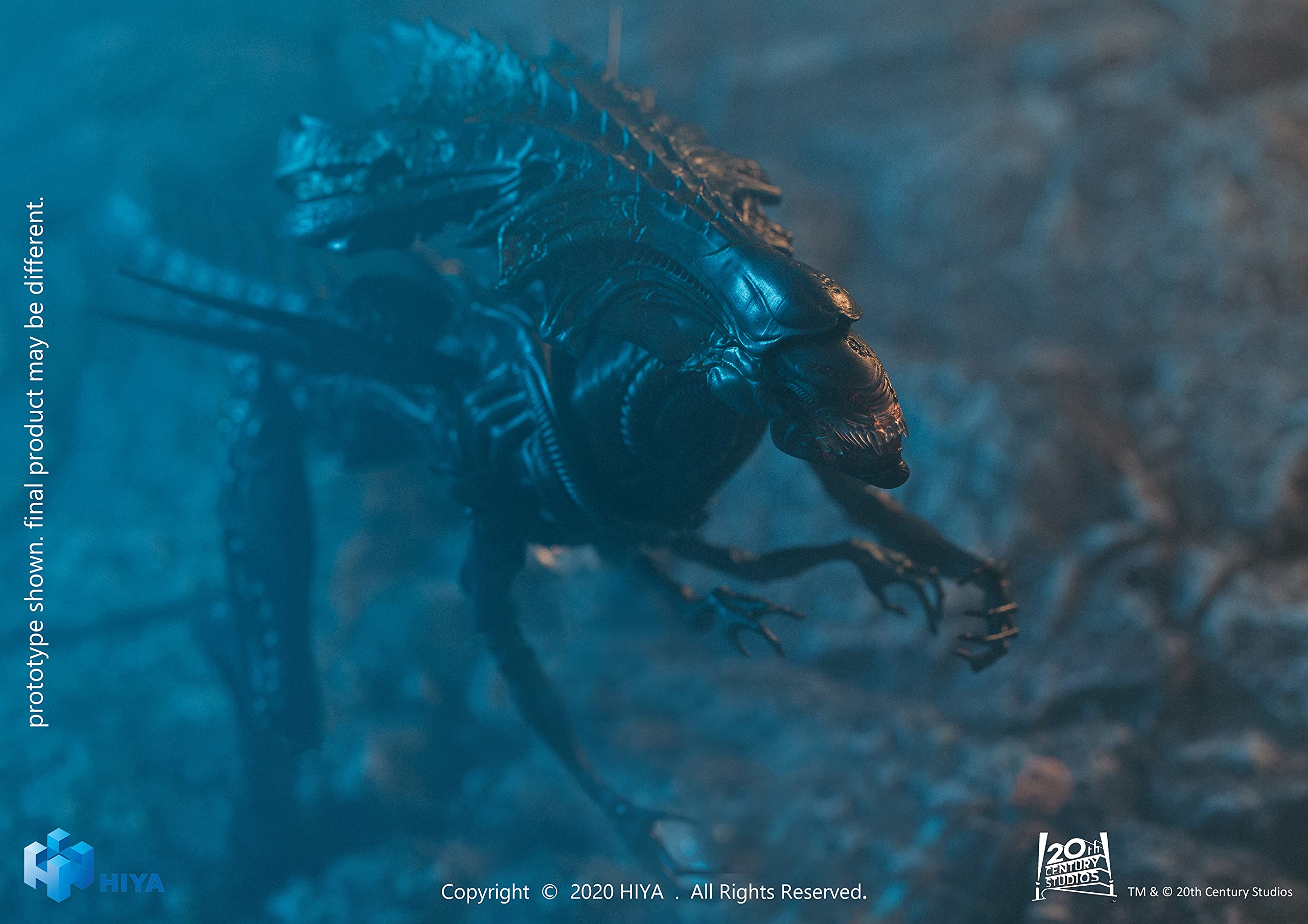 Hiya Toys Alien vs. Predator: Battle Damage Alien Queen 1:18 Scale Action Figure, Multicolor