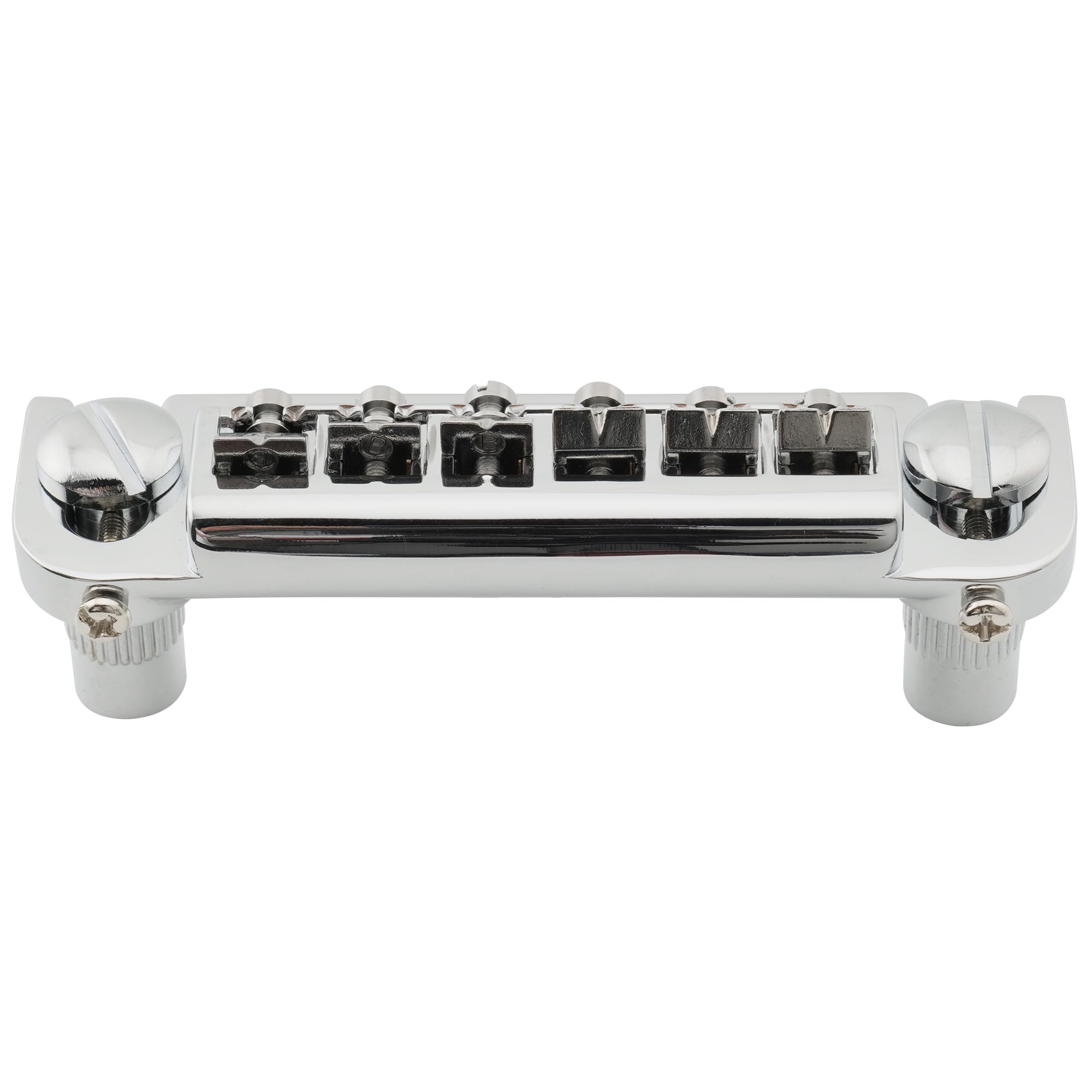 Musiclily Pro 52.5mm Adjustable Wraparound Bridge Tailpiece for Epiphone Les Paul Junior LP Style Electric Guitar, Chrome