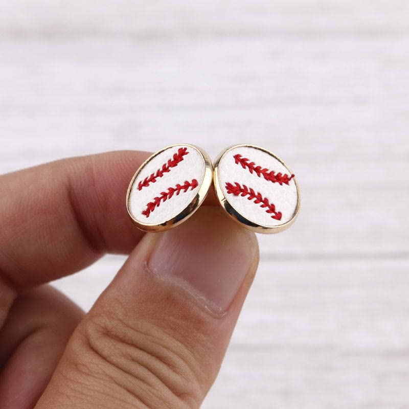Baseball Earrings Jewelry Baseball Stude Earring Baseball Pendant Dangle Sports Earrings for women (Stud)