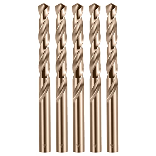 Cobalt Drill Bit Set, M35 Twist HSS Drill Bits Straight Shank, 2mm High Speed Steel Drill Bits for Drilling in Hard Metal, Stainless Steel, Cast Iron (9mm)
