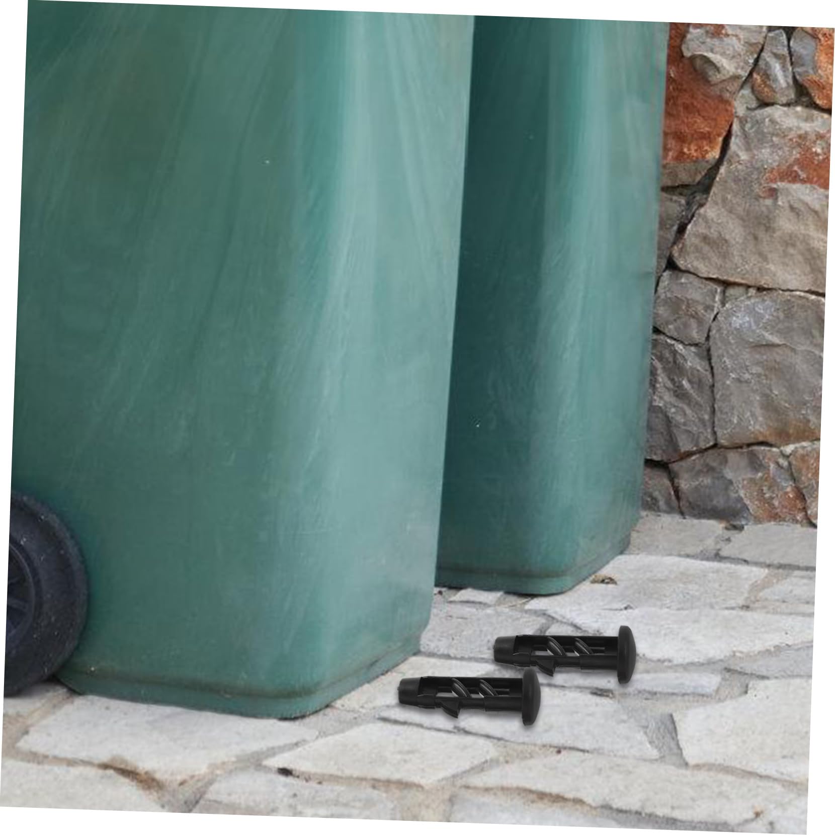 WHAMVOX 5Pcs Outdoor Trash Can Safety Buckles for Secure Covering of Garbage Cans Connects and Holds Trash Can Lids Place for Outdoor Use and Raccoon Proofing