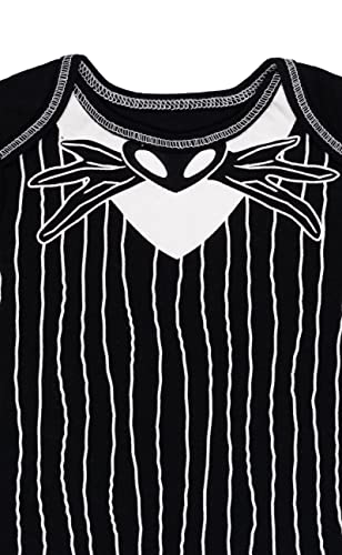 Disney Nightmare Before Christmas Jack Skellington Newborn Baby Boys Cosplay Bodysuit and Hat Newborn