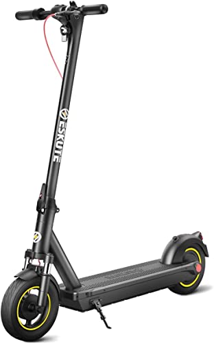 ESKUTE MAX Electric Scooter, Powerful 450W Motor, 30 Miles Range, 18.6 MPH Speed, 10" Pneumatic Tires Electric Scooter Adults, 265 lbs Max Load, Folding Commuter E Scooter with Double Braking System