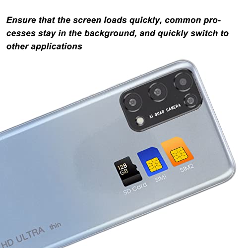 Diyeeni for Android 6 Smartphone, 5.45in Full Screen Cell Phone 2GB RAM 32GB ROM, 5MP Rear Camera Mobile Phone, for MTK6799 Quad Core CPU, 2200mAh Battery, Support Expansion 128GB(Gray)