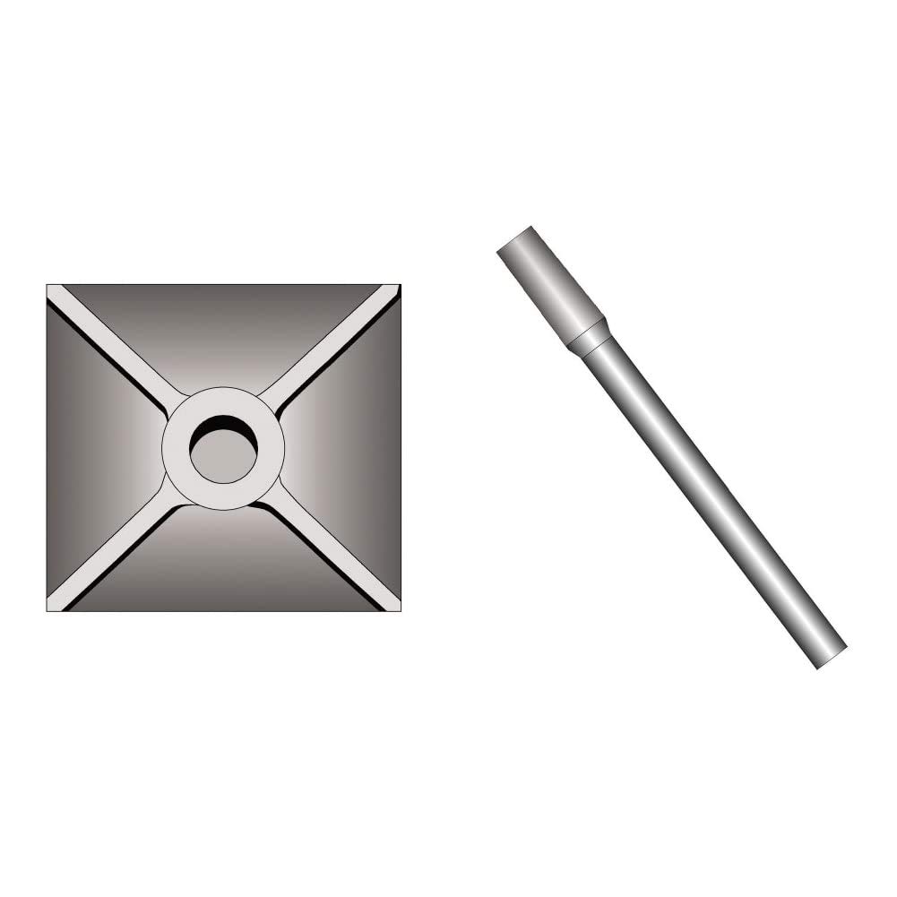 Bosch 5 In. x 5 In. SDS-max Tamper Plate Hammer Steel HS1828 with Bosch HS1927 9 In. Tamper Plate Spade SDS-max Hammer Steel