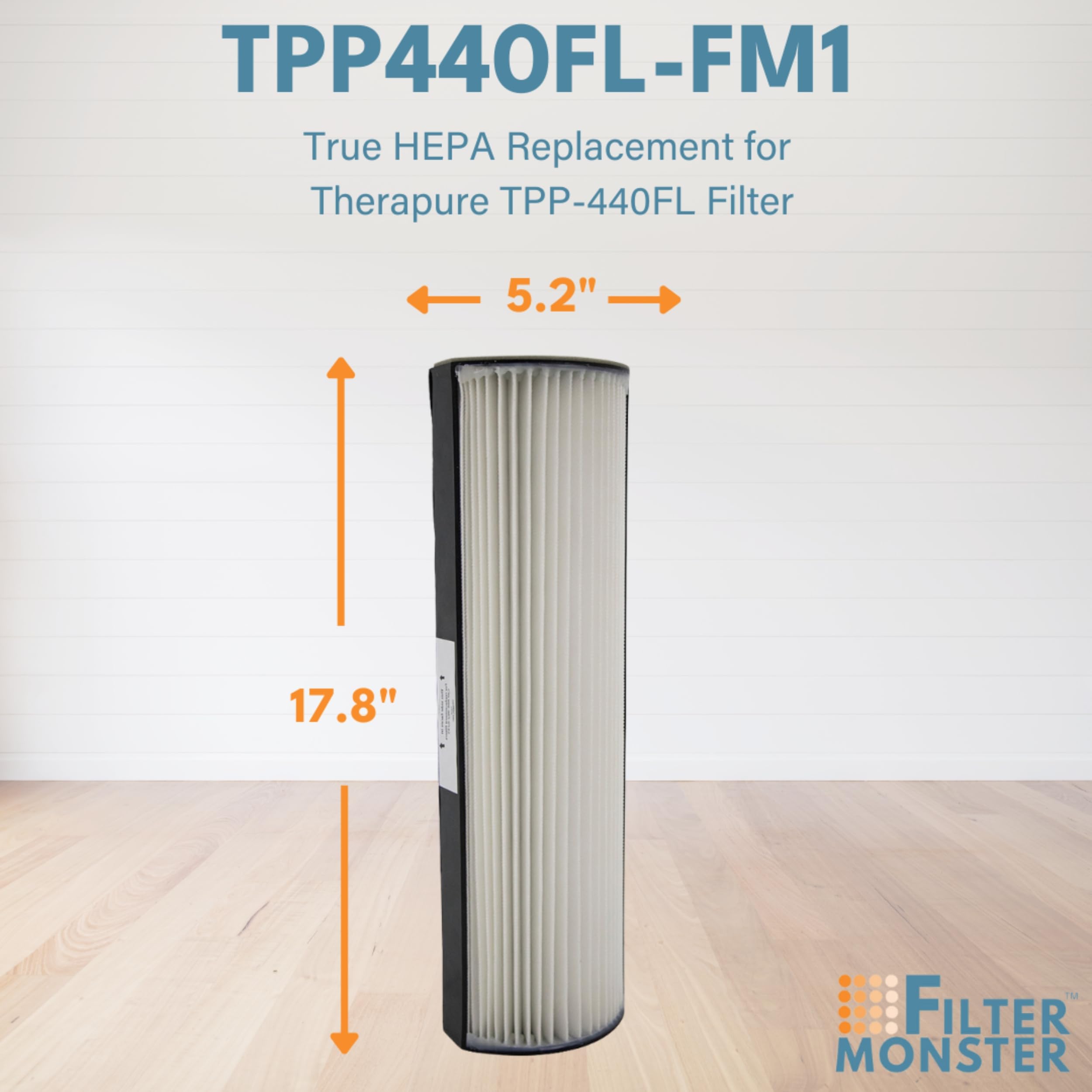 Filter-Monster β Replacement HEPA Filter β Compatible with Therapure TPP440F Filter for Therapure Air Purifier TPP440, TPP540, and TPP640 Air Purifiers