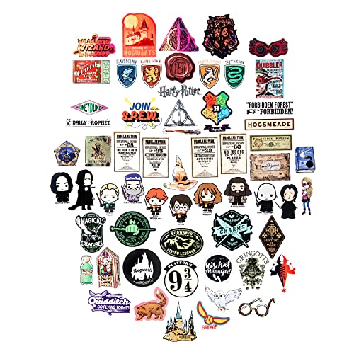 Conquest Journals Harry Potter Gryffindor Vinyl Stickers, Unique Stickers Including Holograms, Waterproof and UV Resistant, Great for All Your Gadgets (120 Pack Variety Bundle)