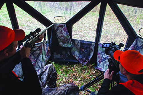 Barronett Blinds PT550BW Pentagon Pop Up Portable Hunting Blind, Bloodtrail Backwoods Camo