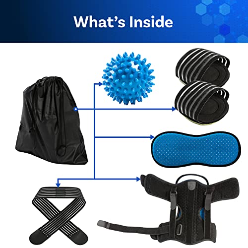 Elrisme Plantar Fasciitis Night Splint, 3-in-1 Relief Set, Night and Day