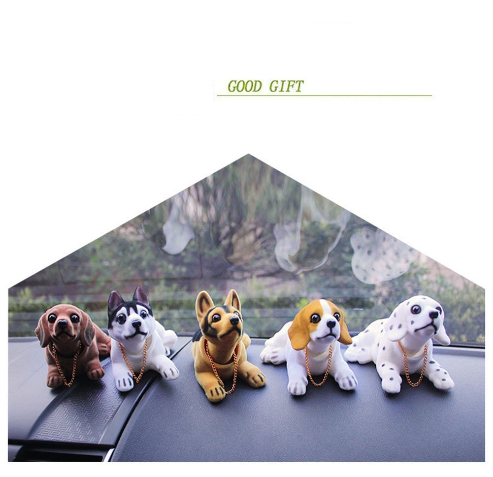 Ebow Dashboard Head Dogs Nodding Heads Car Dash Ornaments Puppy for Car Vehicle Decoration(Shepherd)