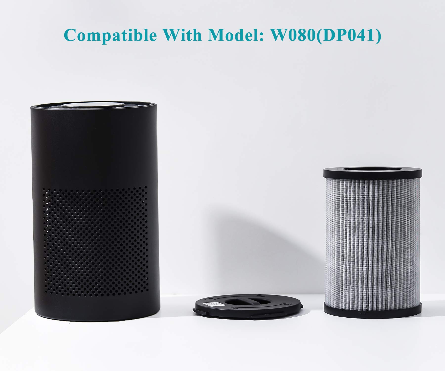 HEPA Air Filter Replacement for Air Purifier (W080), Compatible Purifier Model: DP041