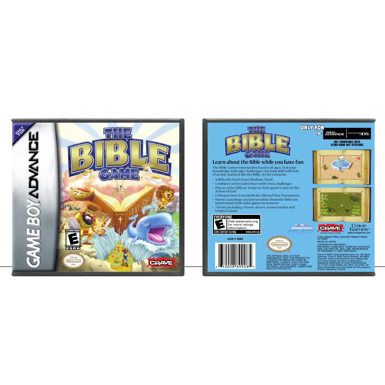 Bible Game, The | (GBA) Game Boy Advance - Game Case Only - No Game