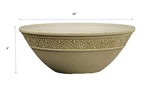 Classic Home and Garden Moroccan Bowl planters, 10", Desert