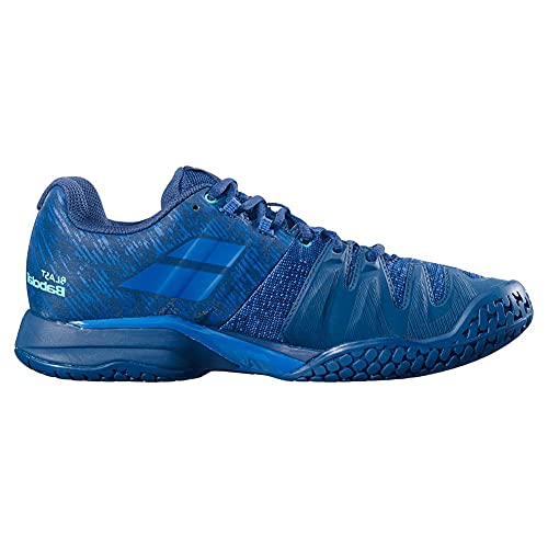 Babolat Men's Propulse Blast All Court Tennis Shoes, Dark Blue Viridian (US Size 8)