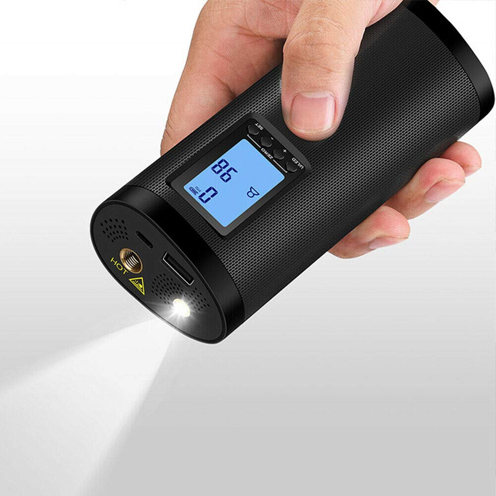 Bicycle Tire Tyre Pressure Air Pump Electric Portable Intelligent USB Charging