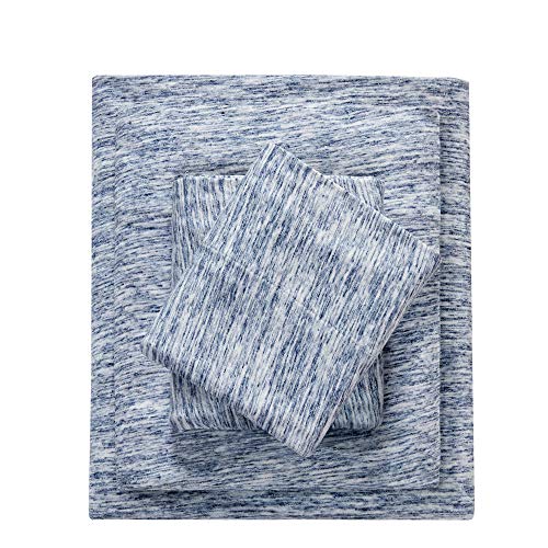 Urban Habitat Space Dyed Knit Sheet Set, Blue, Full