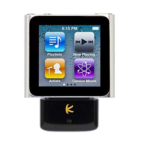 KOKKIA i10s (Black) Tiny Bluetooth iPod Transmitter for iPod/iPhone/iPad with Authentication. Remote controls and local iPod/iPhone/iPad volume control capabilities. Plug and Play. Works with AirPods.