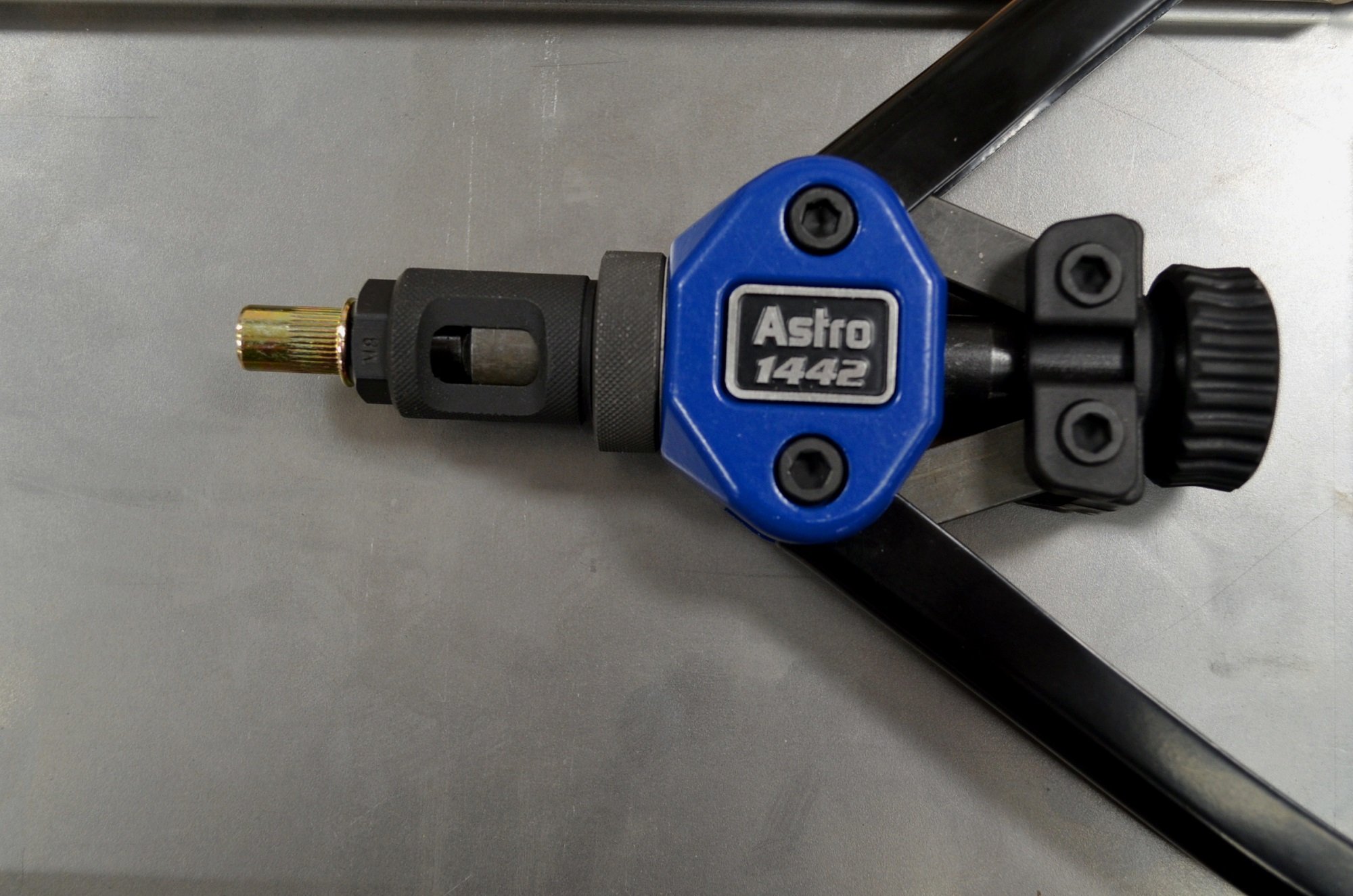 Astro Pneumatic Tool 1442 13" Hand Rivet Nut Setter Kit - Metric & SAE W/ 60pc Rivnuts