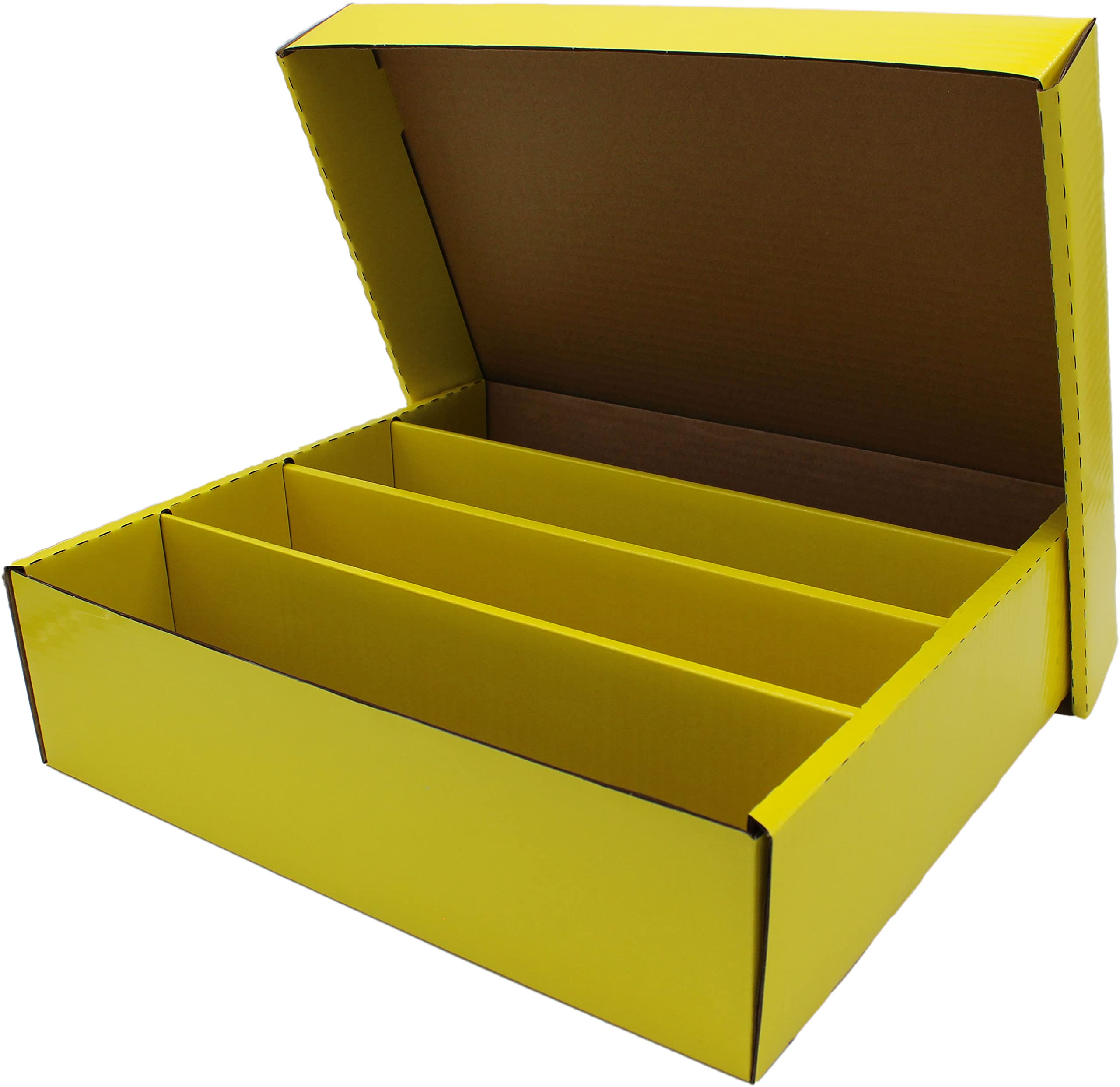 High Gloss Storage Card Box (3200ct) with Dividers for Card Games and Sports Cards