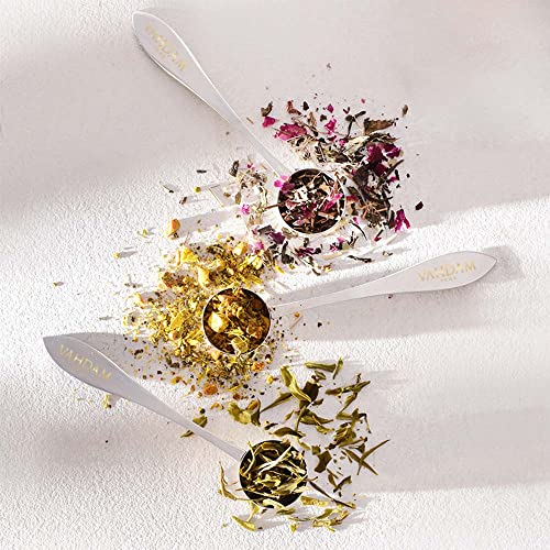 VAHDAM, Perfect Serve Tea Spoon | Tea Spoons Stainless Steel | Perfect Measuring Mini Spoon to Brew 1 Cup of Loose Leaf Tea | Stirring Spoon