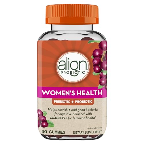 Align Digestive Health Prebiotic + Probiotic Supplement Gummies in Natural Fruit Flavors, Probiotic for Men and Women, #1 Doctor Recommended Brand, 50 Gummies