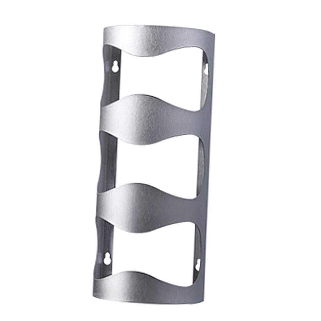 Backbayia Stainless Steel Wine Bottle Holder Wall Mounted Wine Rack for Home, Restaurant, Bar (3 Bottle Holder)