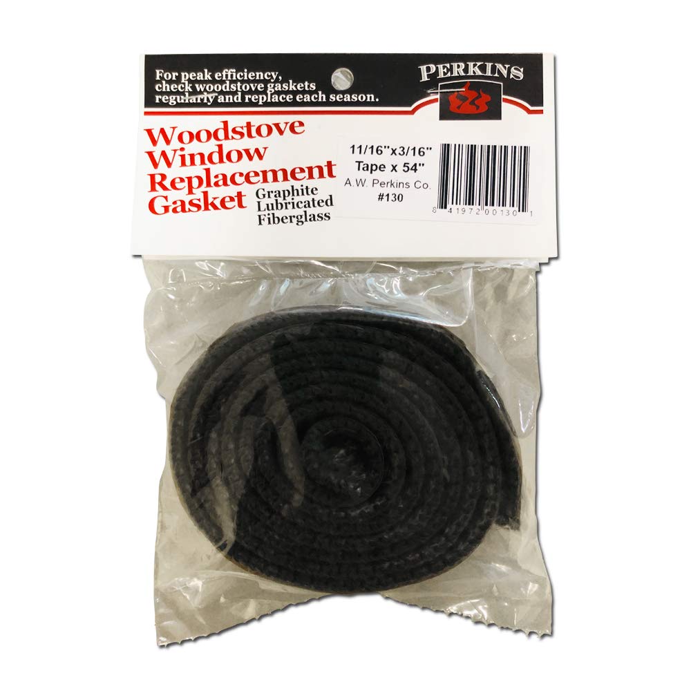 Fireplace AWP130 Self Stick Adhesive Gasket Wood Pellet Stove Window Glass Door Black Tape
