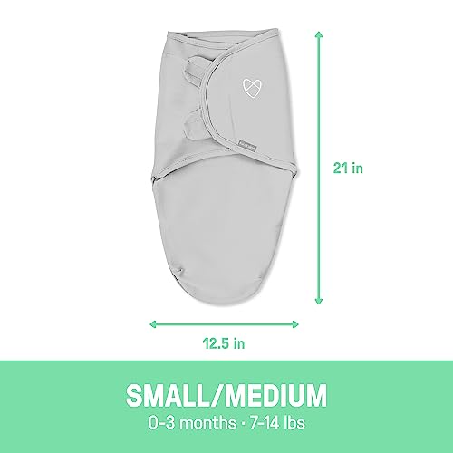 SwaddleMe™ by Ingenuity™ Comfort Pack – Size Small, 0-3 Months, 3-Pack (Baby Elephant) Baby Swaddle Set