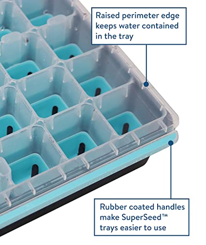 Burpee SuperSeed Seed Starting Tray | 36 Cell Reusable Seed Starter Tray | for Starting Vegetable, Flower & Herb Seeds | Indoor Grow Kit for Plant Seedlings | for Germination Success