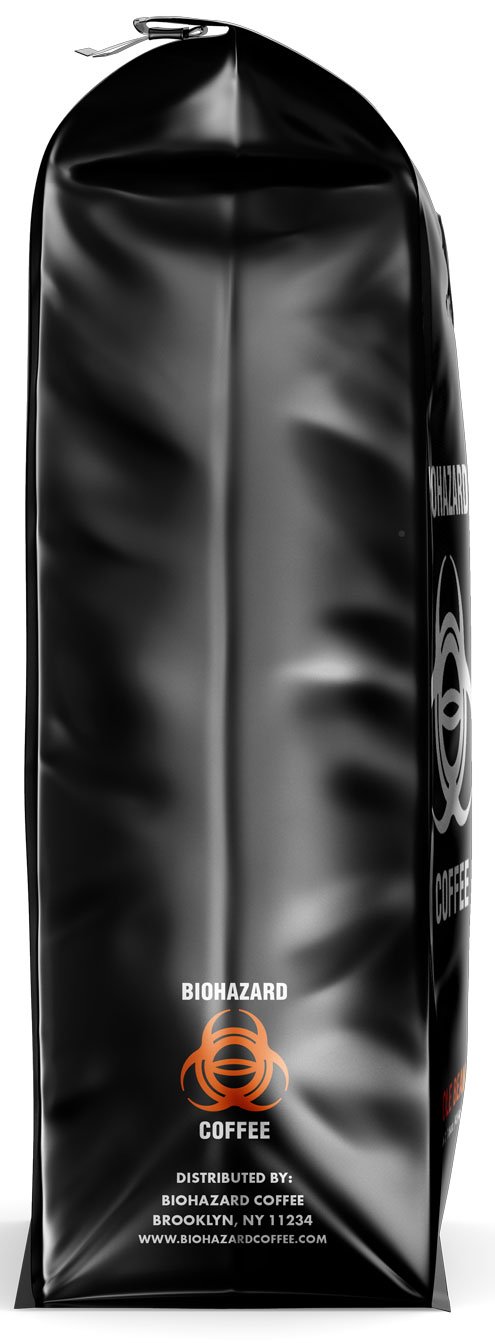 Biohazard Ground Coffee, The World's Strongest Coffee 928 mg Caffeine (16 oz)