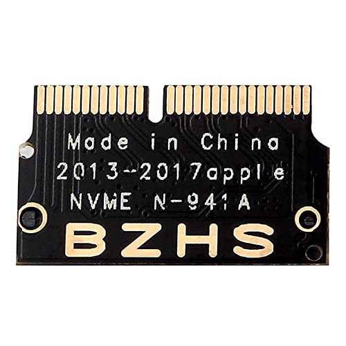 Bassulouda 5X NGFF M.2 NVME SSD Adapter Card for Upgrade (2013-2016 Year) and PRO(Late 2013-2015 Year)