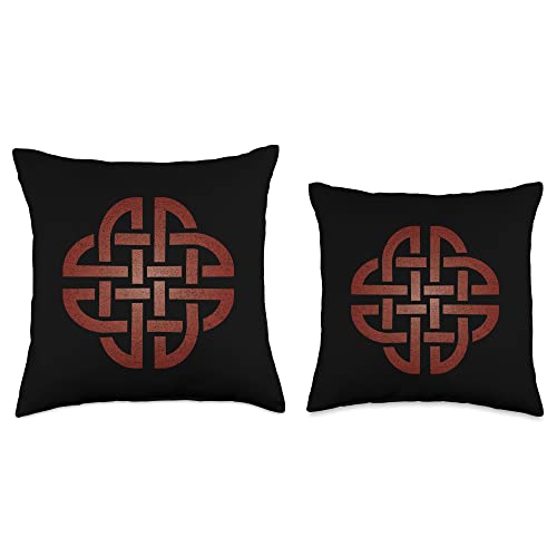 Celtic Knot Irish Gaelic Scottish Symbol Ireland Irish Scottish Trinity Gaelic Celtic Knot Samhain Ireland Throw Pillow, 16x16, Multicolor