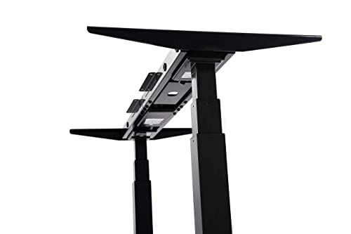 ApexDesk K Series 60" Electric Height Adjustable Standing Desk with Curved Top and Memory Preset Controller (Black Top)