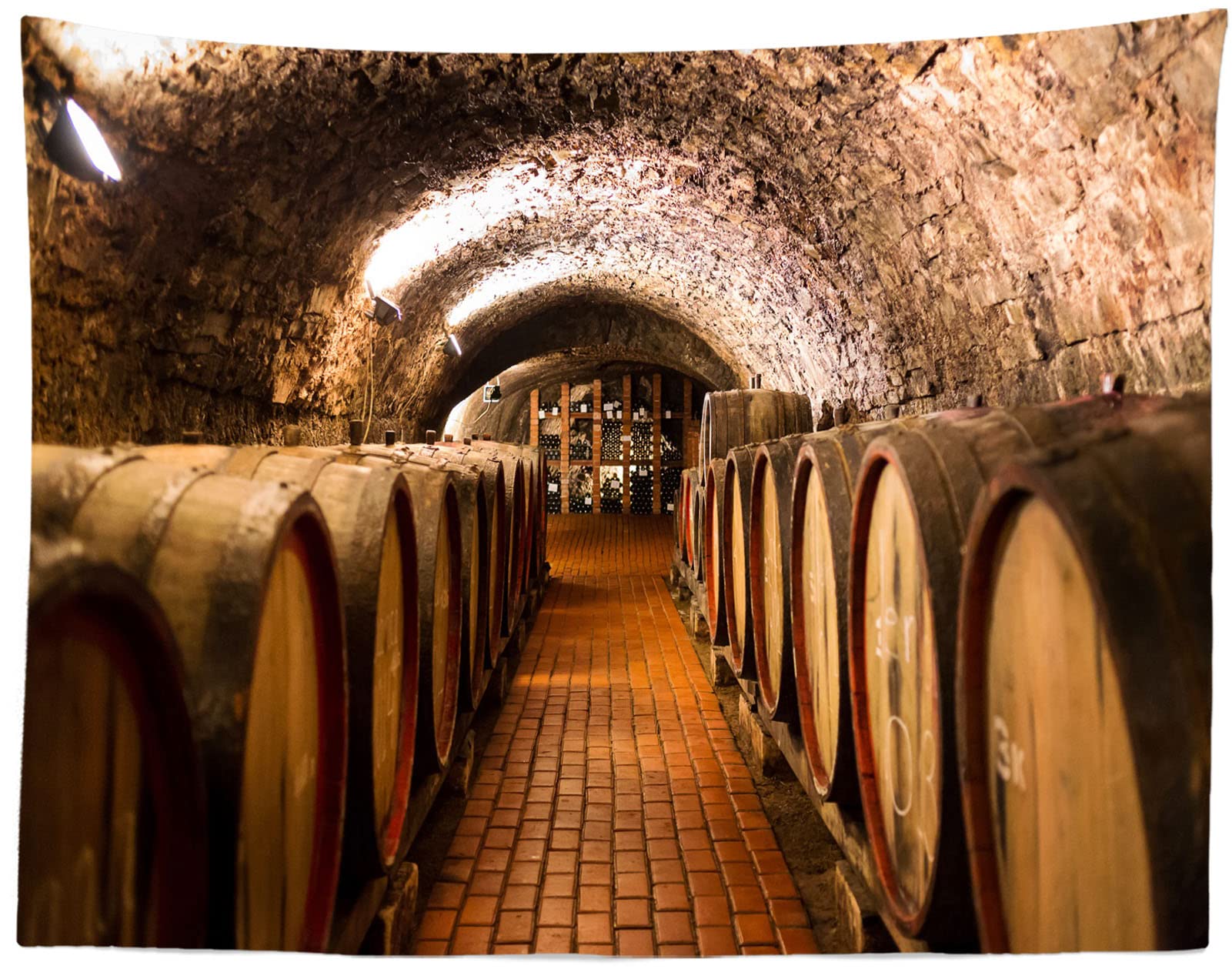 BELECO 10x8ft Fabric Vintage Wine Cellar Backdrop Old Winery Wine Barrels Underground Wine Cellar Storage Room Background Bar Club Pub Scene Background Men Adults Portrait Photoshoot Studio Props