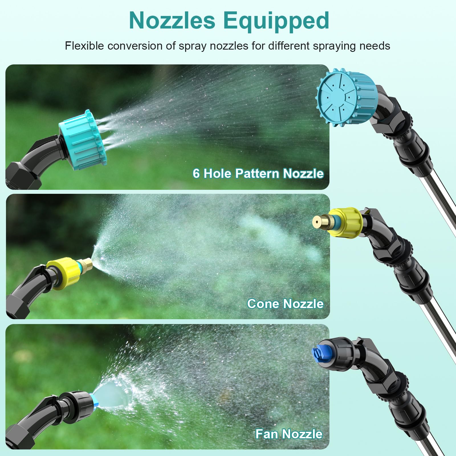 Battery Powered Sprayer 1.58 Gallon-Rechargeable Handle51