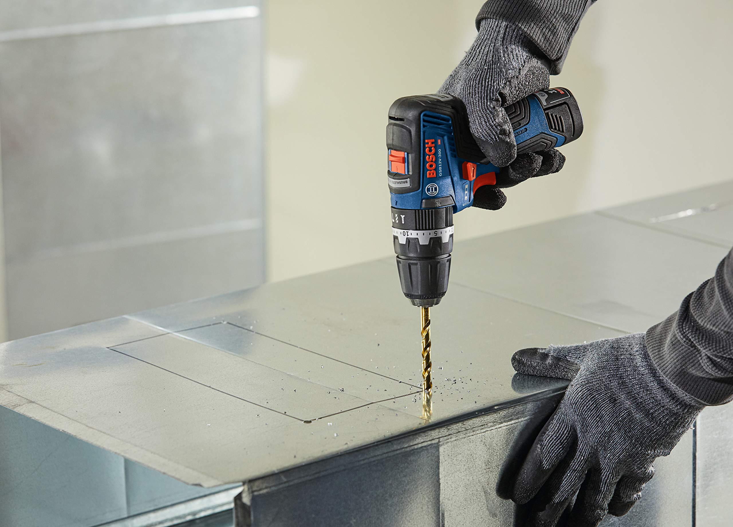 Bosch GSB12V-300N 12V Max Brushless 3/8 In. Hammer Drill/Driver (Bare Tool)