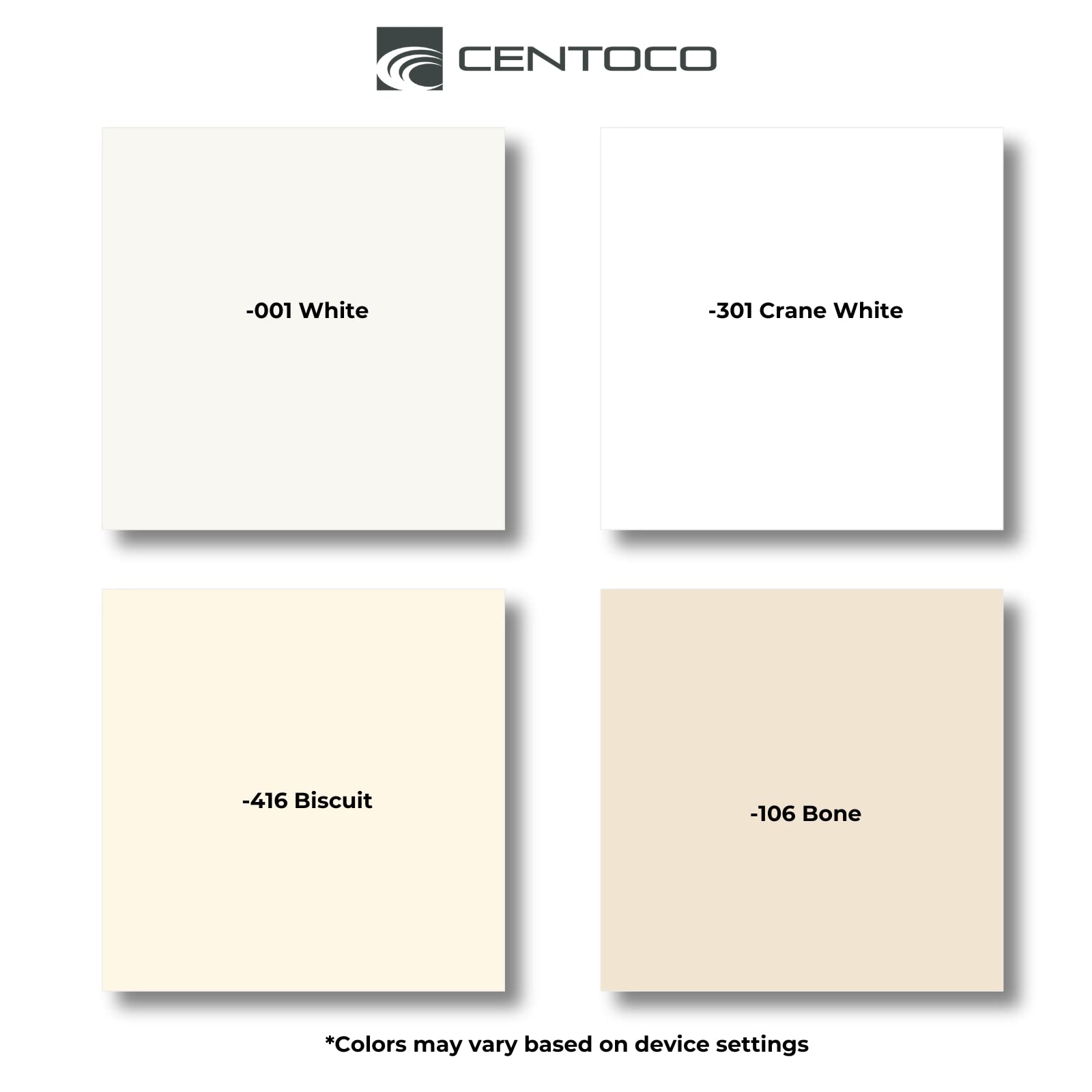 Centoco Elongated Toilet Seat Soft Close, Closed Front with Cover, Molded Wood, Made in the USA, 900SC-001, White