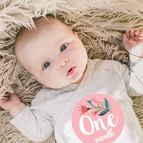 Baby Monthly Stickers Floral Picture Props