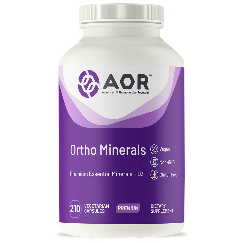 AOR, Ortho Minerals, Premium essential minerals + D3, Dietary Supplement, 210 Servings (210 Capsules).