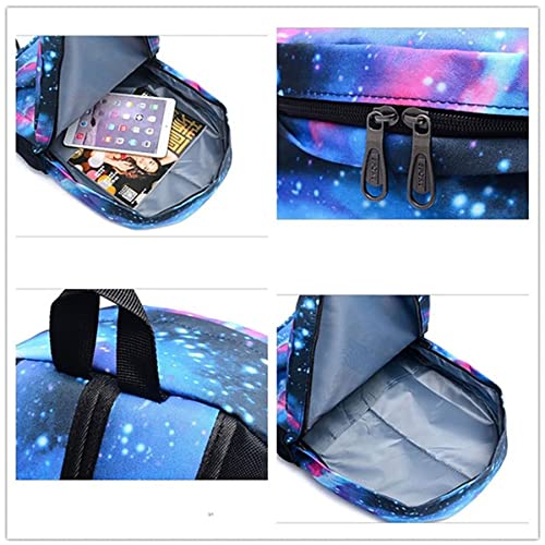 BEYSG Teen Ghostbusters 3 in 1 Bookbag Sets-Lightweight Travel Knapsack Waterproof Canvas Bagpack for Student