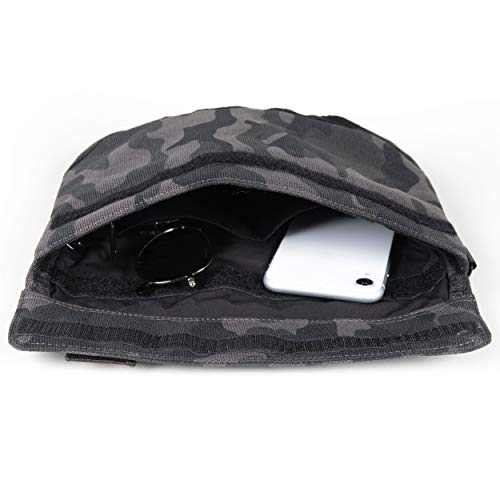 DIME BAGS Omerta Collector Carbon Filter Bag | Carbon-Lined Pouch with Activated Carbon Technology and Dual-Velcro Seal (9 Inch, Camo)