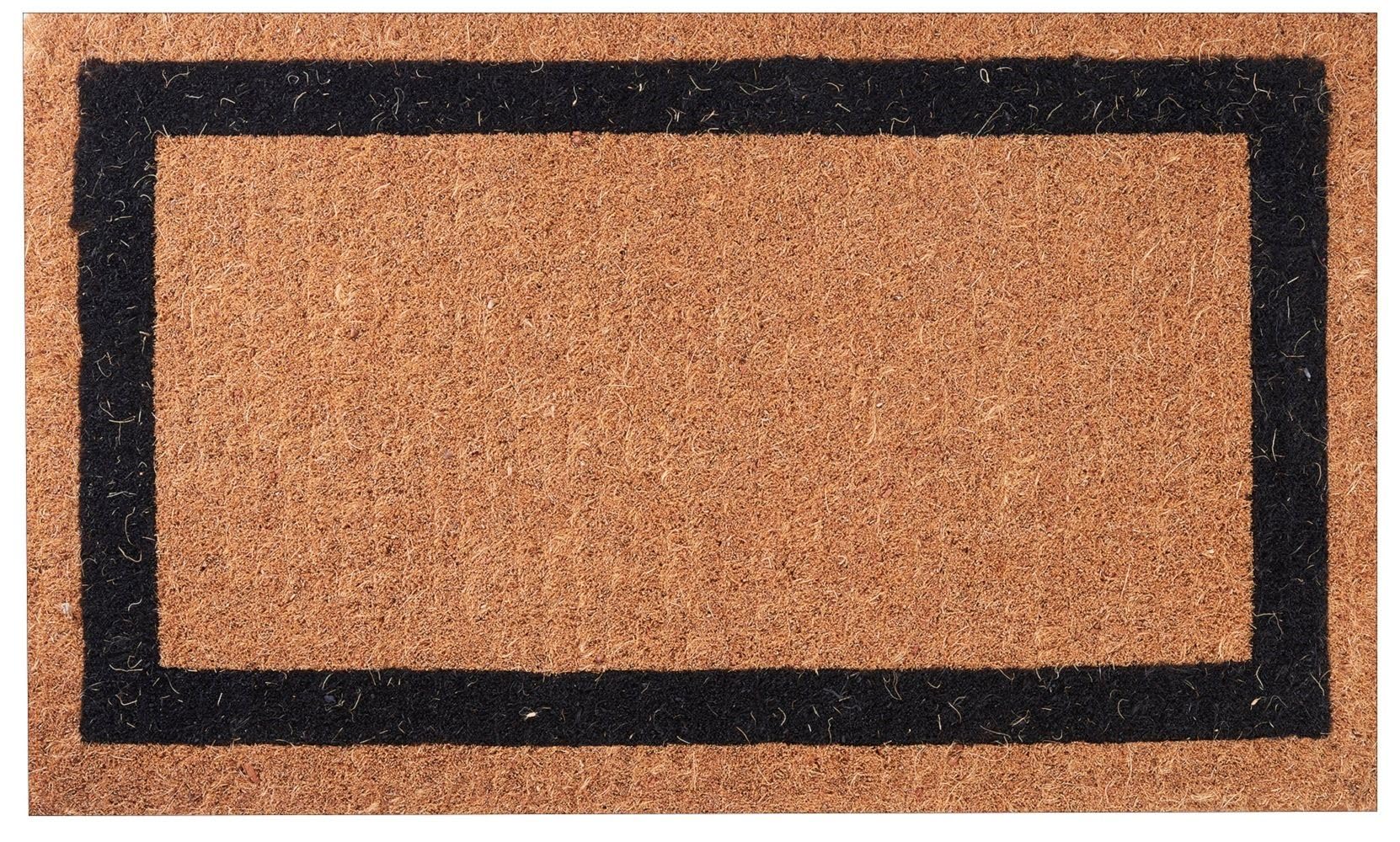 Envelor Home and Garden Handwoven, Extra Thick Doormat, Outdoor Rugs Durable Coir, Outdoor Doormat, Welcome Mat Entryway Door Mat For Patio,Coir Doormat (36 x 60, Classic Black Border)