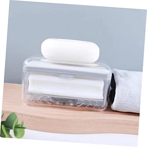 Alipis Box soap Box bar soap Dish soap Dispenser Bag Kitchen soap Dispenser soap bar Holder soap Tray Laundry soap containers Plastic Container pp Multifunction Suitcase Travel
